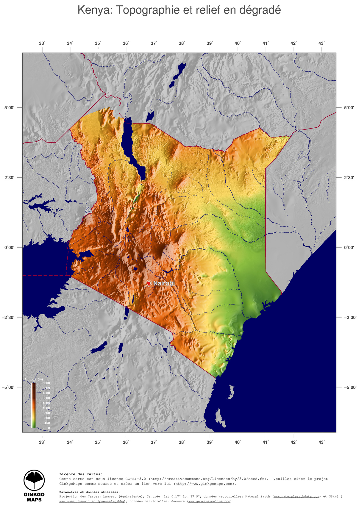 Topographie kenya