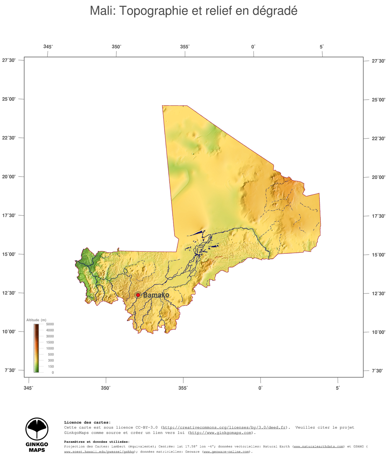 Carte Mali | cartes géographiques Afrique | record: Mali